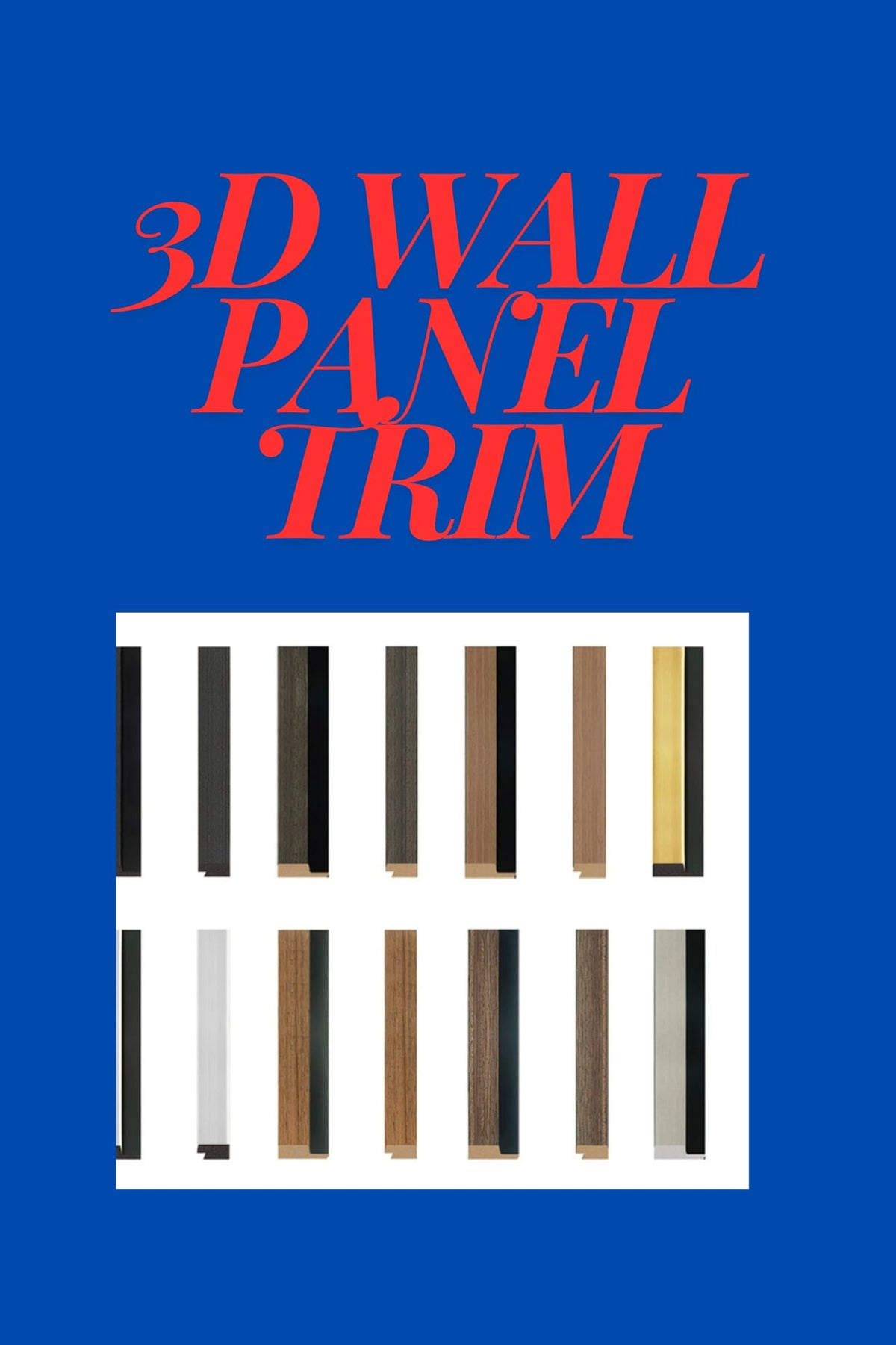 3D Natural Textured Wall Panel Water Resistant End Trim — UK-Plastics