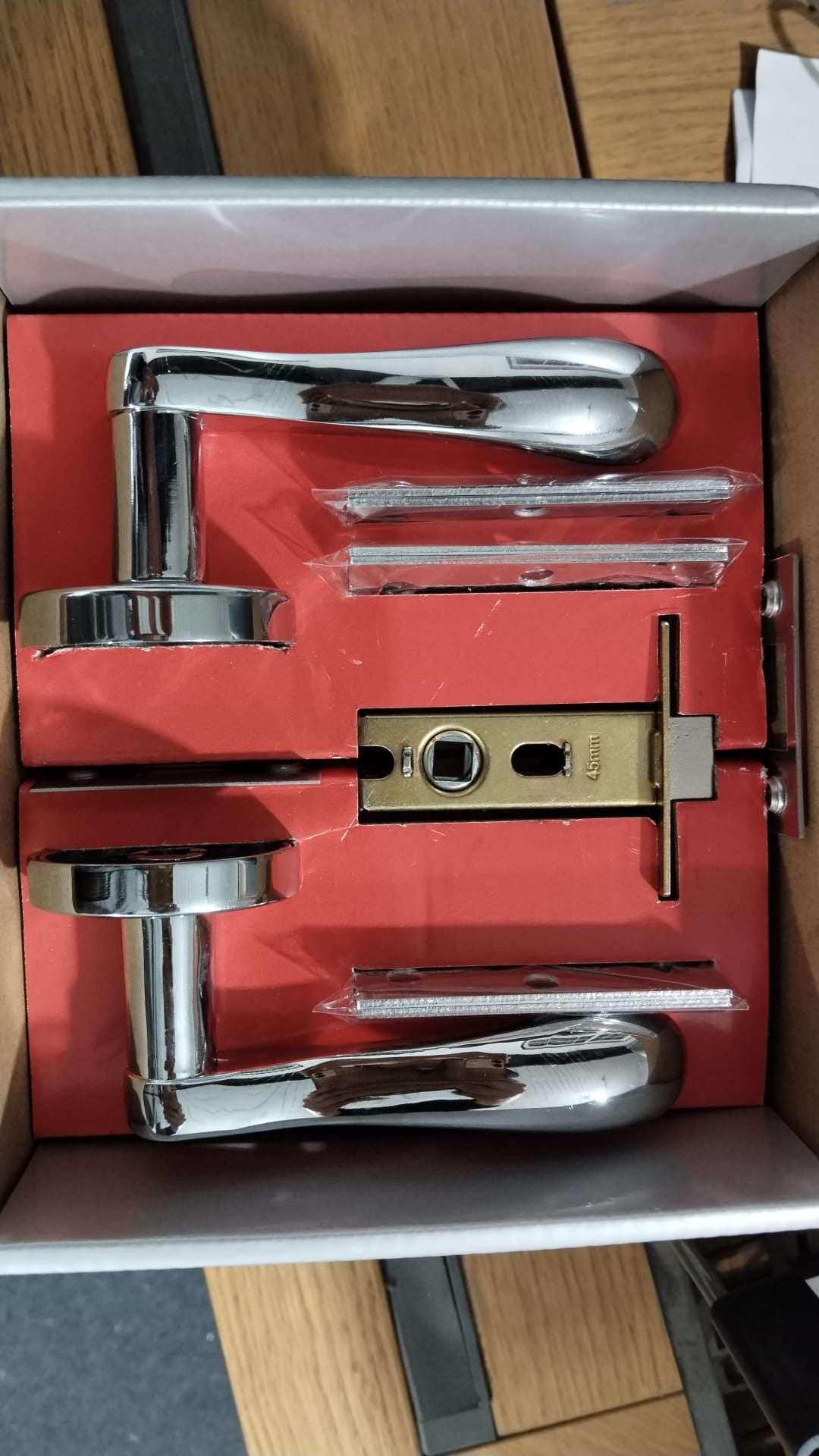 Dale Hardware Wood Door Handle Set — UK-Plastics