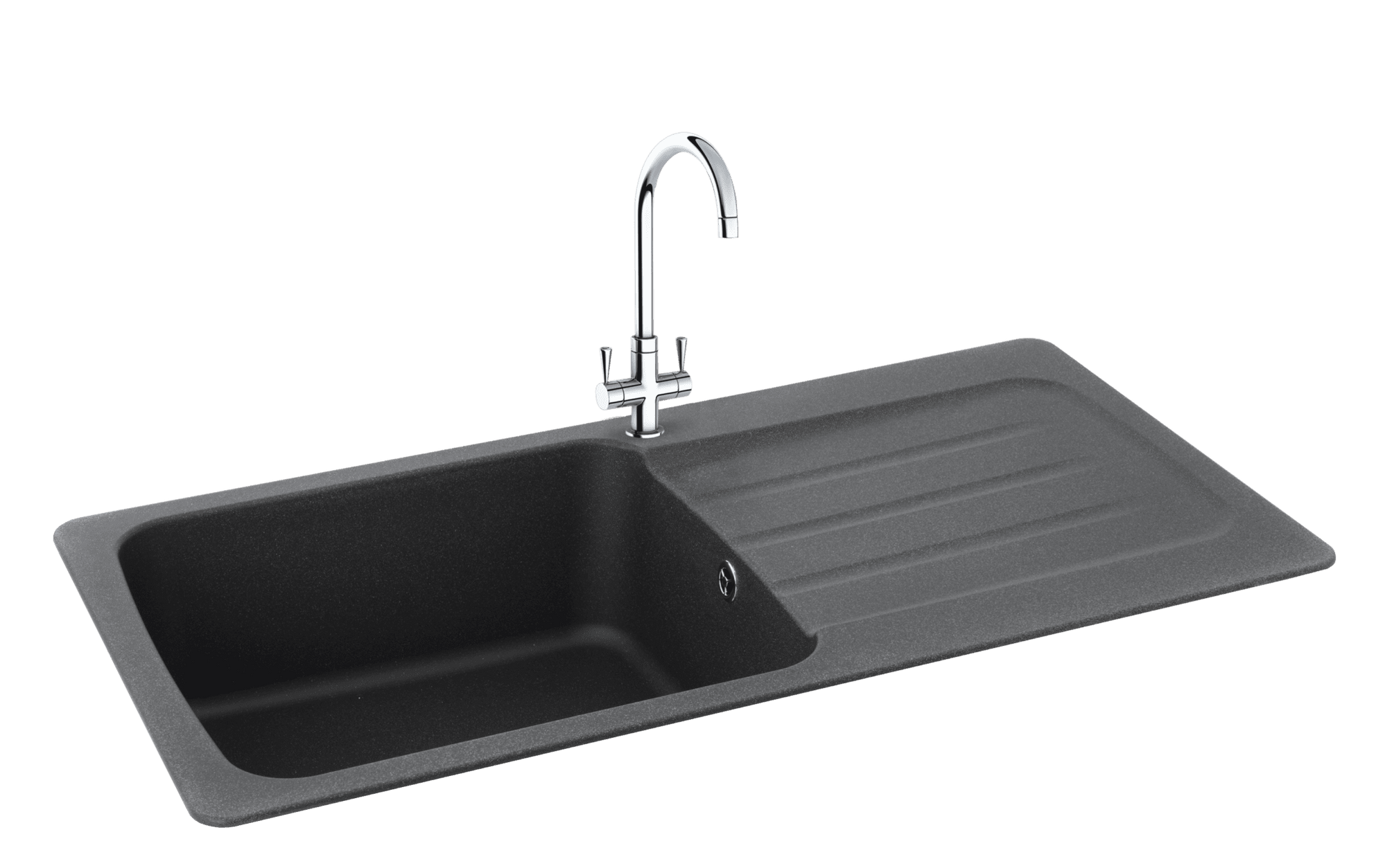 Carron Phonenix Columba 100 Inset Graphite Synthetic Sink — UK-Plastics