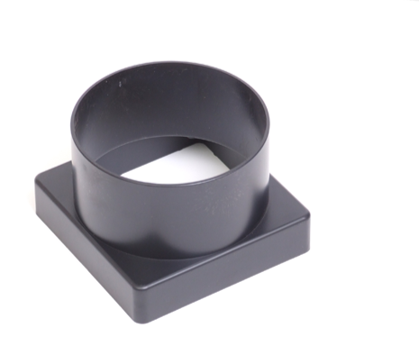 110mm Pipe Adapter Square To Round - Tile Vent Accessory — UK-Plastics